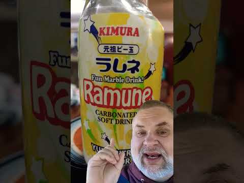 RAMUNE Yuzu Citrus Flavor Japanese Carbonated MARBLE Soft Drink!