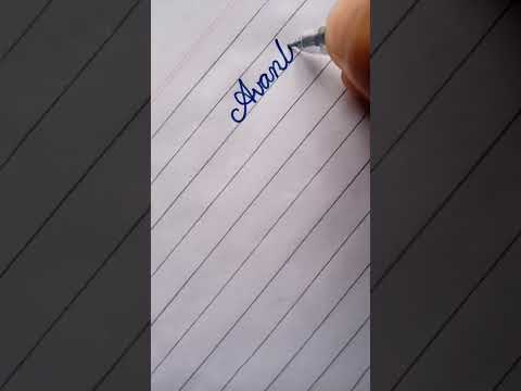 How to write"Avantika" in English writing||English writing practice