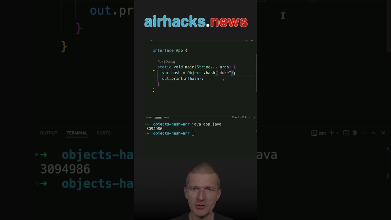 Multi-Objects Hash #java #shorts #coding #airhacks