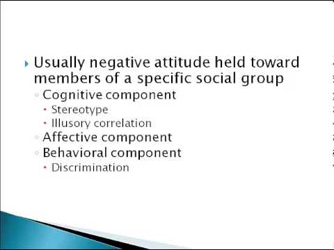 Psychology 101: Prejudice