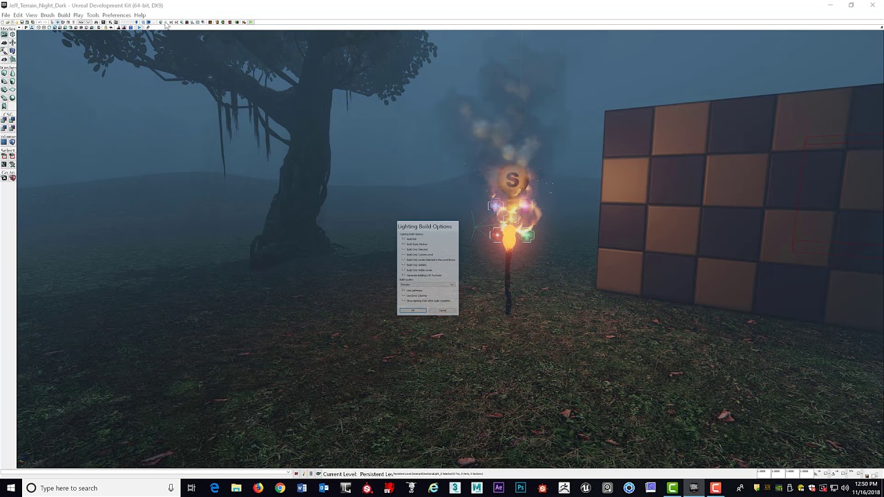 UDK Night Time Lighting Fog