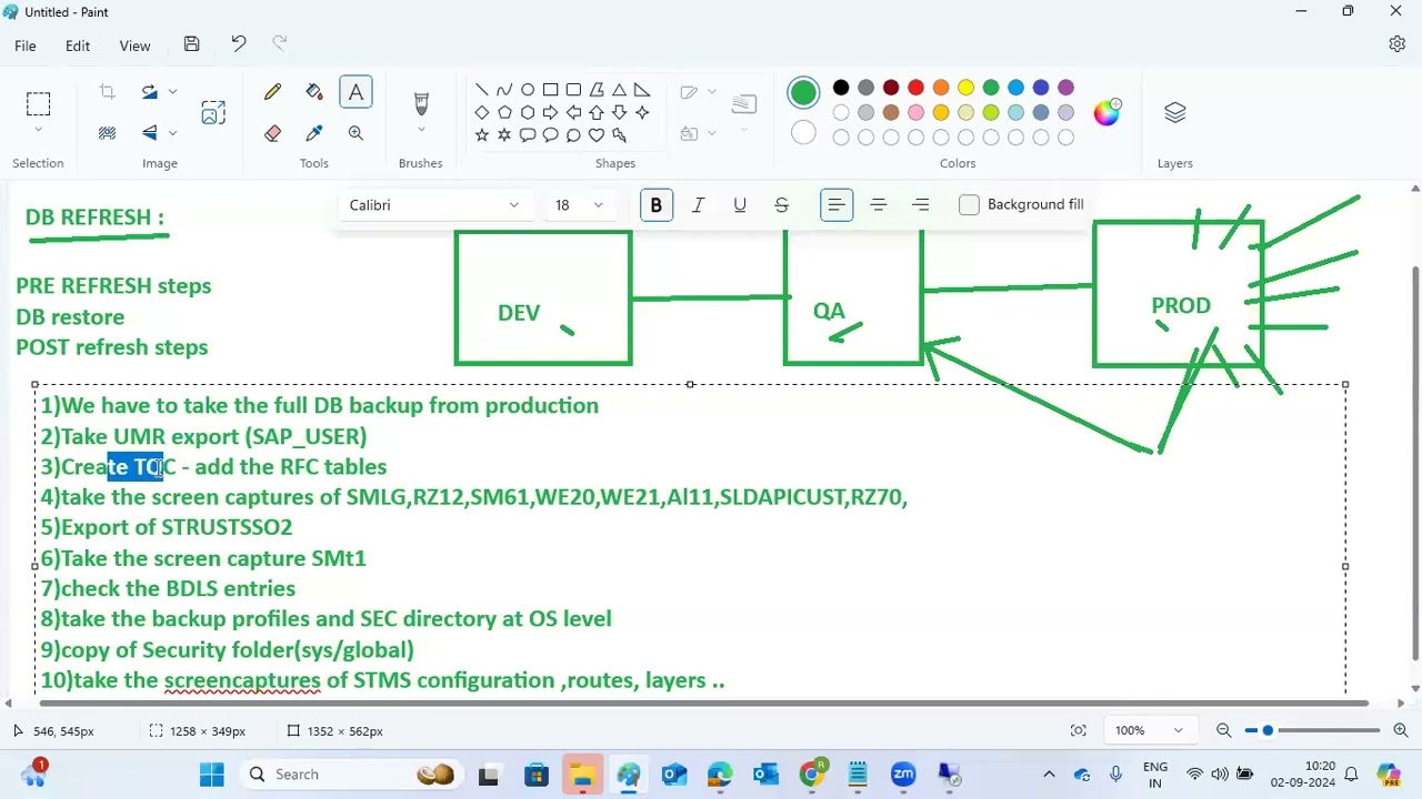 DB REFRESH - PRE STEPS