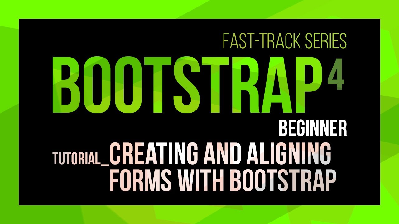 Boostrap forms - creating and controlling forms with Bootstrap