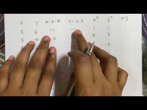 Regression Equation |Actual Mean Method|Statistics