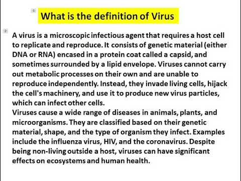 what is the definition of virus