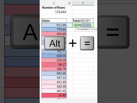 World’s Greatest Excel Keyboard Short Cut? It’s a Tie Between Two!!! #Short Excel Magic Trick 32