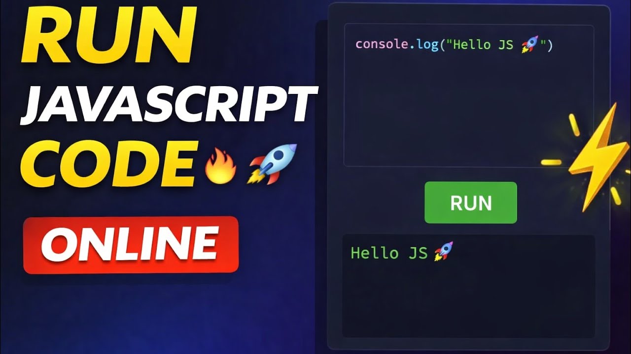 Run JavaScript Code Online  | Mini Code Editor