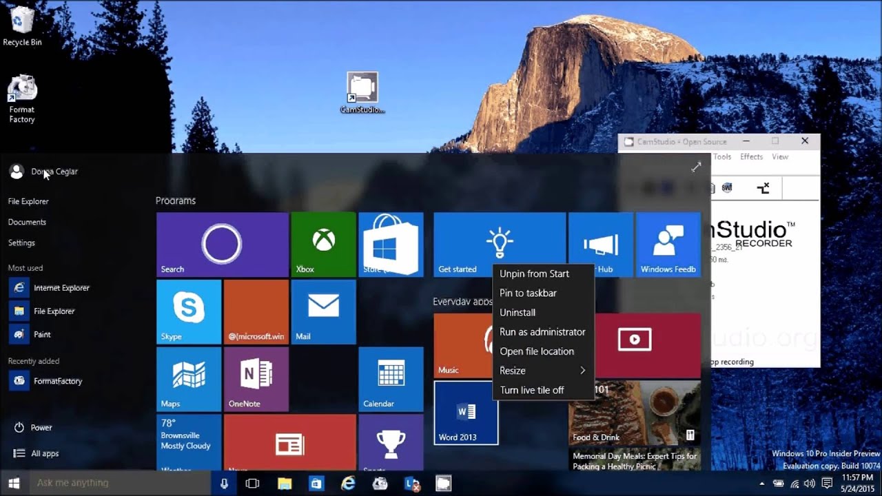 Windows 10 Quick Start Tutorial