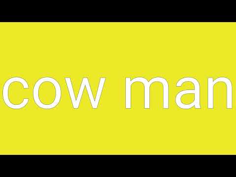 Cow Man Definition & Meaning