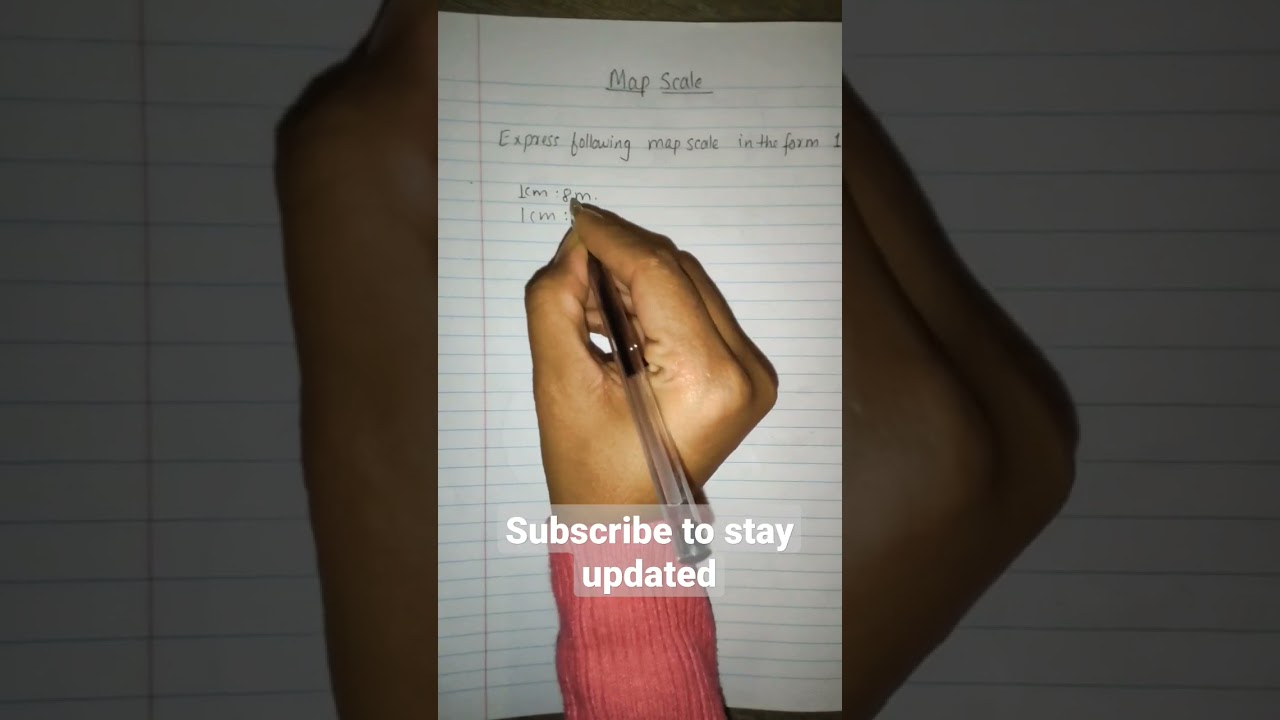 map scale | map scale in simplest form | learn maths with Ms Gupta