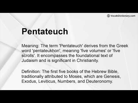 Pentateuch Meaning