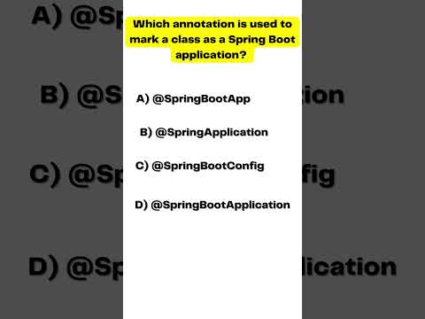 Spring boot interview question and answer | Question 2🔥🎯😍#java #springboot #shorts