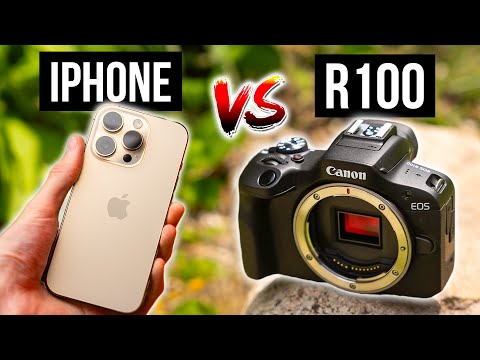 Canon R100 vs iPhone