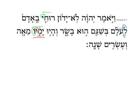 Genesis 6:3 HebrewDaybyDay