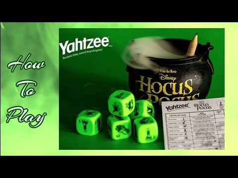 How To Play Yahtzee Disney Hocus Pocus Edition Game