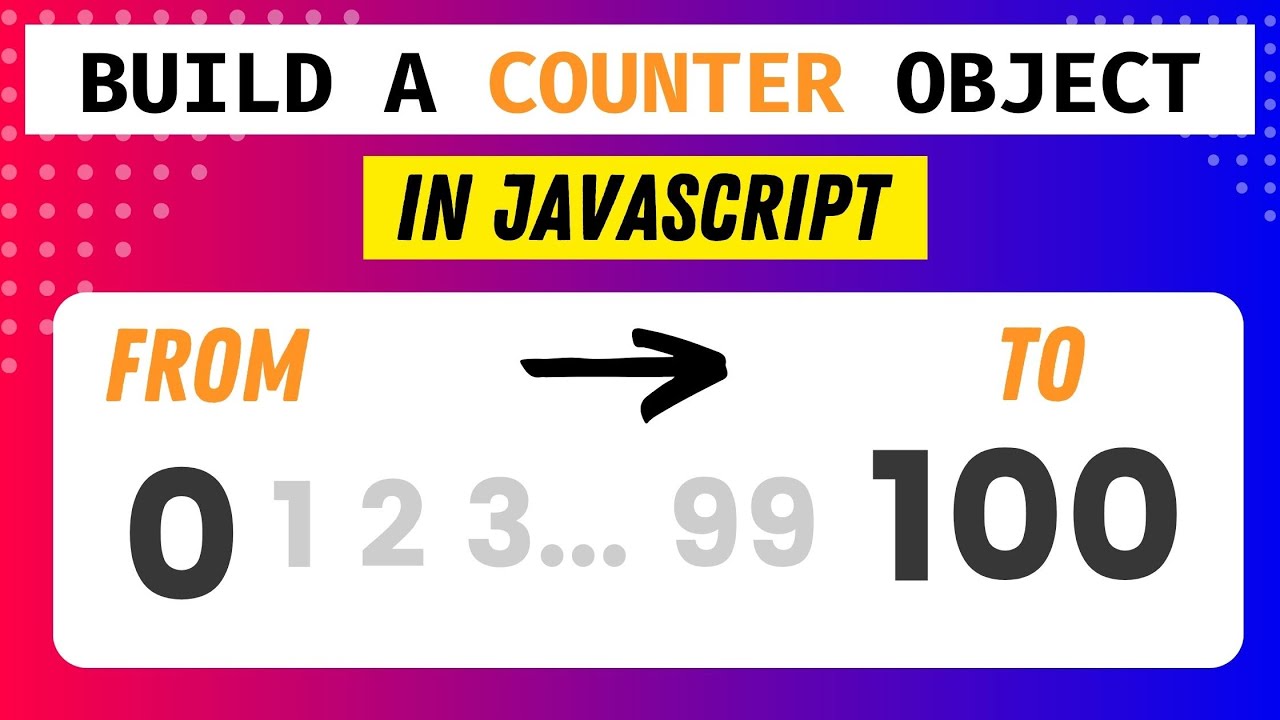 How To Make A Counter in JavaScript