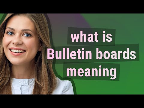 Bulletin boards | meaning of Bulletin boards