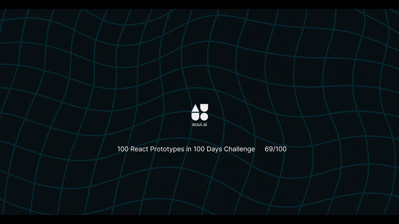 100 React prototypes in 100 days day 69