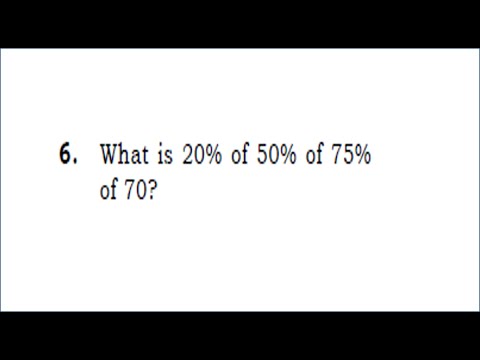 What is 20% of 50% of 75%of 70?