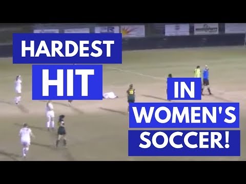 Hardest Hit In Women's Soccer Ever!