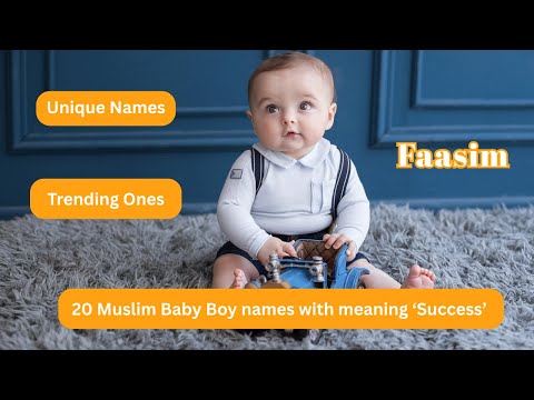 20 Muslim baby boy names with meaning "Success" (کامیاب) || Islamic Boys names || @tinytotwonders