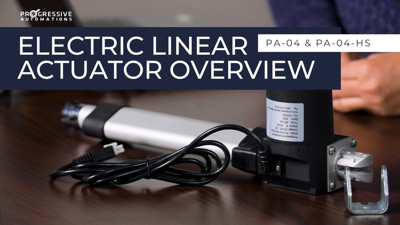 Standard Electric Linear Actuators | PA-04 & PA-04-HS Product Overview | Progressive Automations