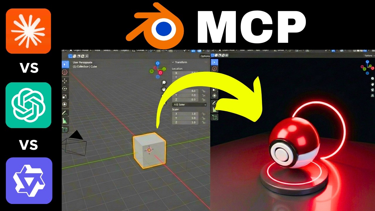 Who Wins the Blender MCP 3D AI Showdown? Claude Opus vs OpenAI Codex vs Alibaba Qwen Local LLM
