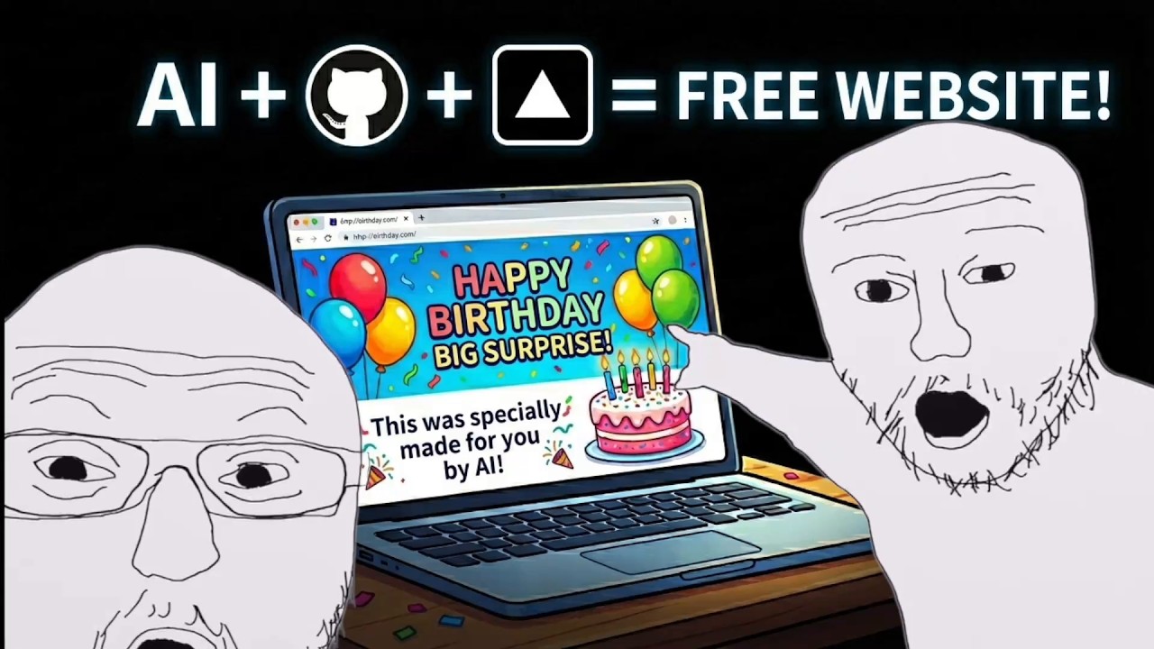 Build a Free Birthday Card Website in 4 Minutes (AI + GitHub + Vercel)