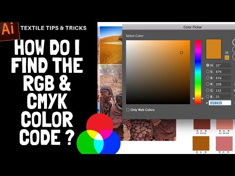 What's RGB CMYK? How do I find the color code in Illustrator? (Voice Over )