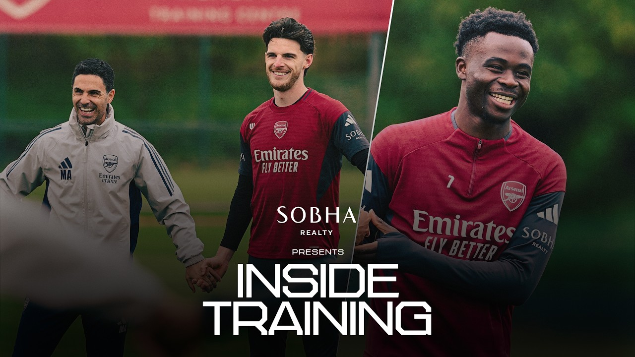 Saka, Rice & Eze shooting practice 🎯 | INSIDE TRAINING | Ready for Atleti l Champions League