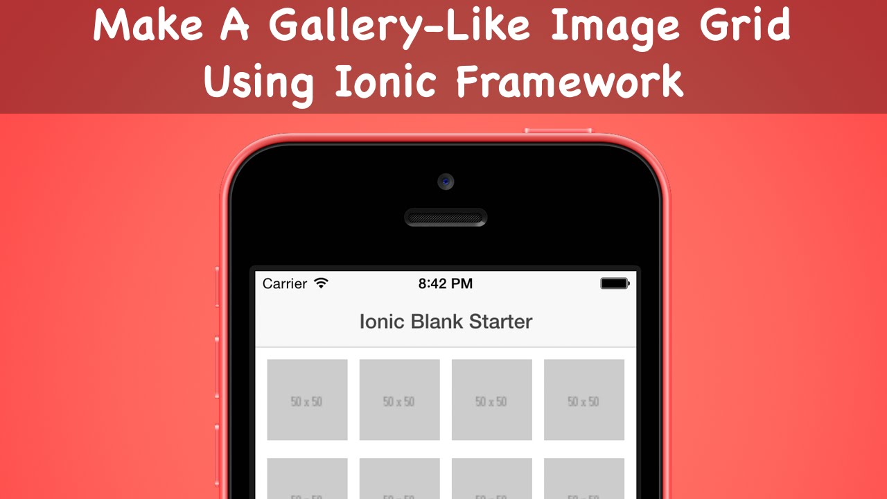 Make A Gallery-Like Image Grid Using Ionic Framework