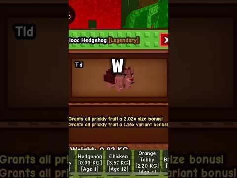 BLOOD HEDGEHOG in Grow a Garden is CRAZY #growagarden #roblox #growagardenroblox
