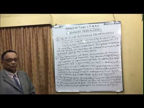 Lecture-917Topic- MANUFACTURE OF B.H.C.(BENZENE HEXACHLORIDE)