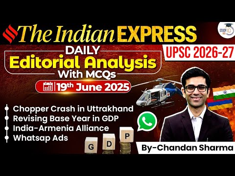 Indian Express Analysis | 19th June 2025 | The Indian Express Newspaper Analysis #news