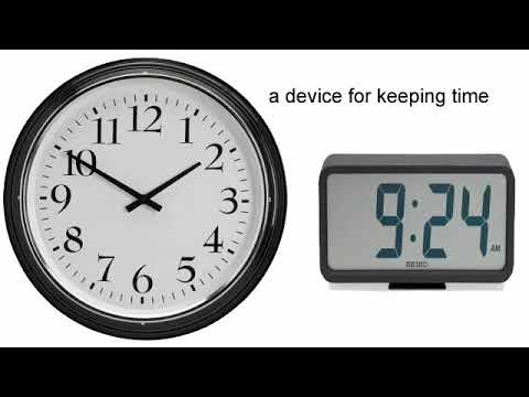 clock meaning | Vocabulary for Kids | Children's Dictionary | Learn English Vocabulary