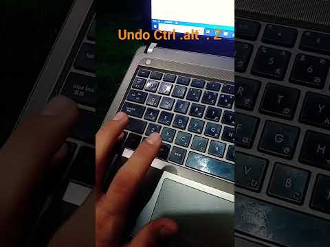 ctrl. .Alt. Z. undo