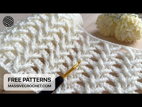 VERY EASY & UNUSUAL Crochet Pattern for Beginners!👌 Crochet Stitch for Baby Blanket, Bag & Shawl