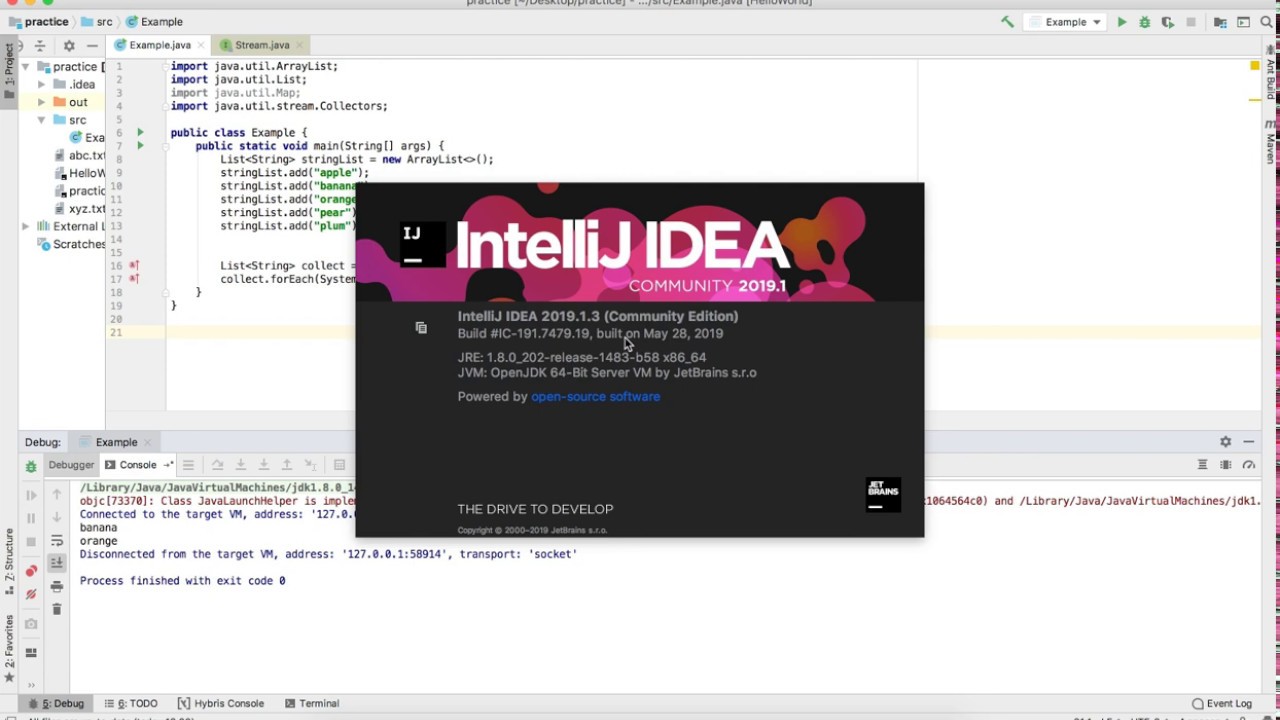 How to debug- java8 - Idea IntelliJ