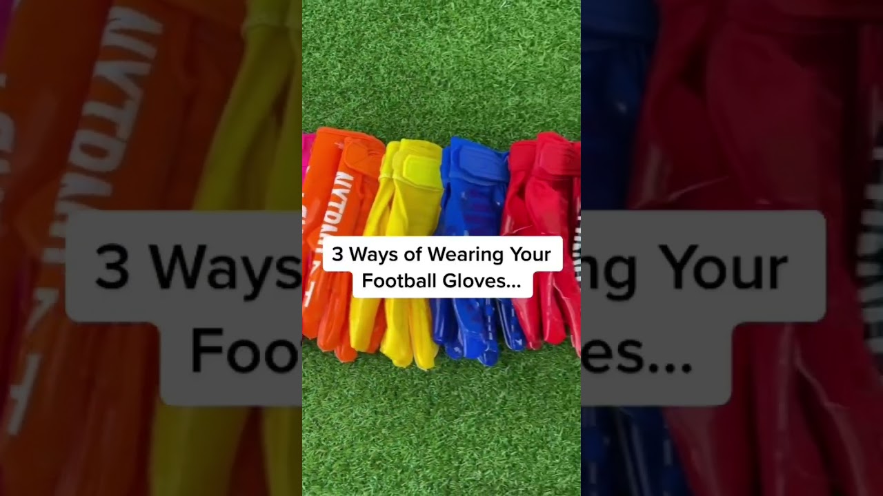 3 Ways To Wear Football Gloves #shorts