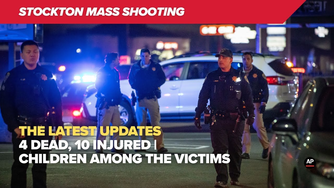 Stockton mass shooting: 4 dead, 10 injured at family gathering, suspect at large