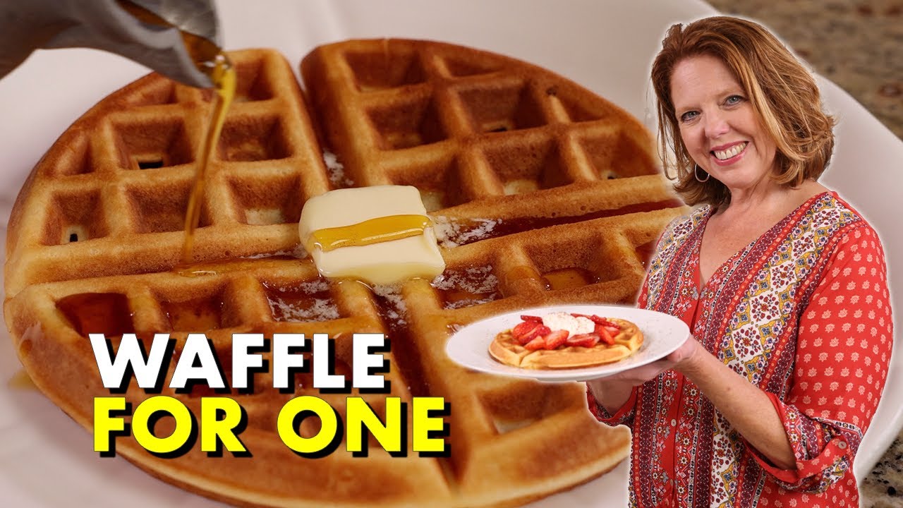 Easy Waffle Recipe for One - Crisp Golden Waffle