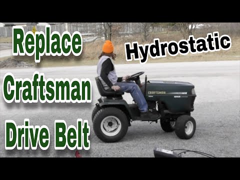 How To Replace The Drive Belt On A Craftsman Garden Tractor (Hydro Drive)