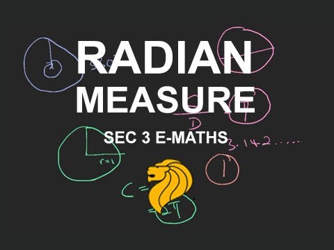 Singapore Sec 3 E-Math: Topic 8.3 - Radian Measure - ManyTutors Academy