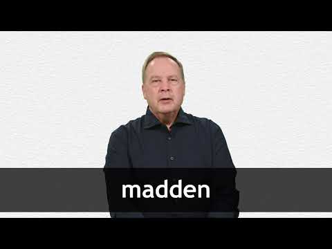 How to pronounce MADDEN in American English