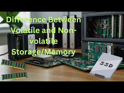 Explaining the Difference Between Volatile and Non-volatile Storage/Memory