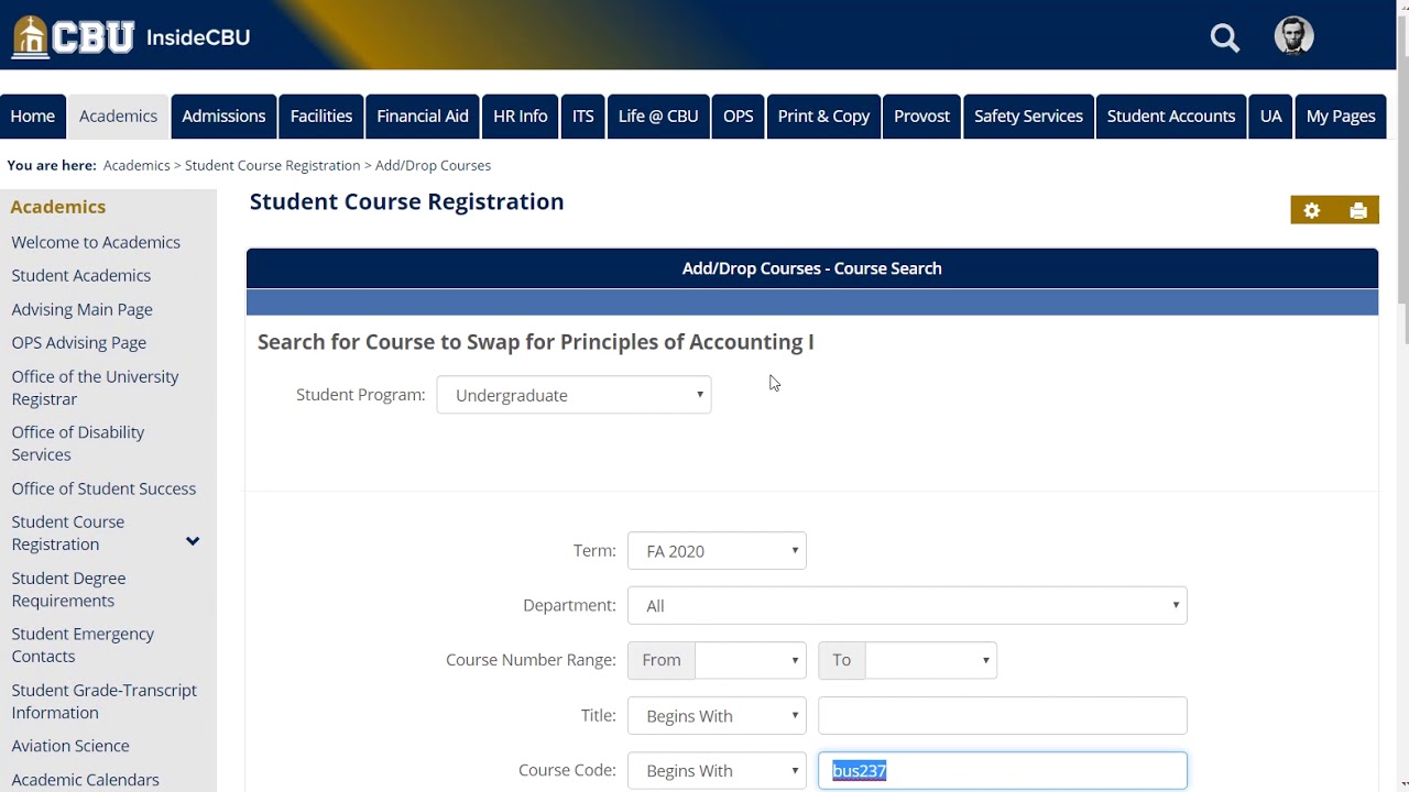 How to Swap a Course