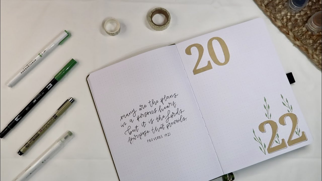 2022 bullet journal setup // STARTING A NEW BUJO // PLAN WITH ME