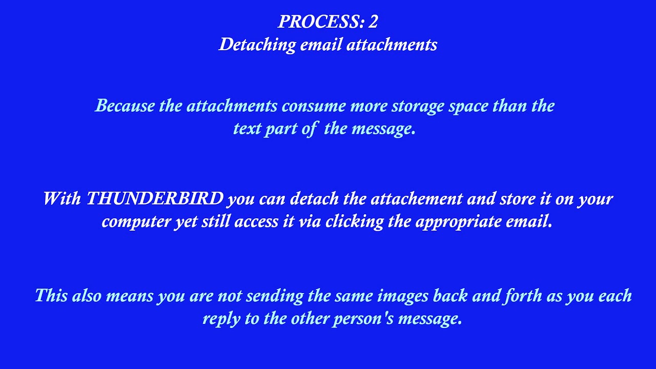 Archiving email with Thunderbird