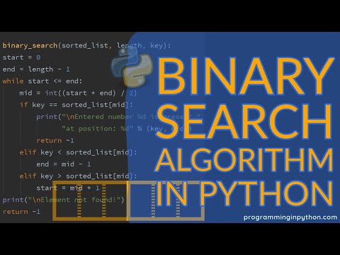 Binary Search Algorithm in Python || Searching Algorithms || Programming In Python