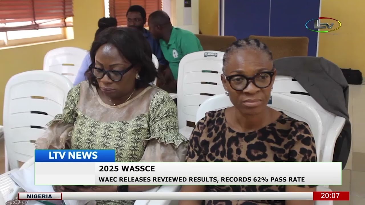 2025 WASSCE: WAEC Releases Reviewed Results, Records 62% Pass Rate